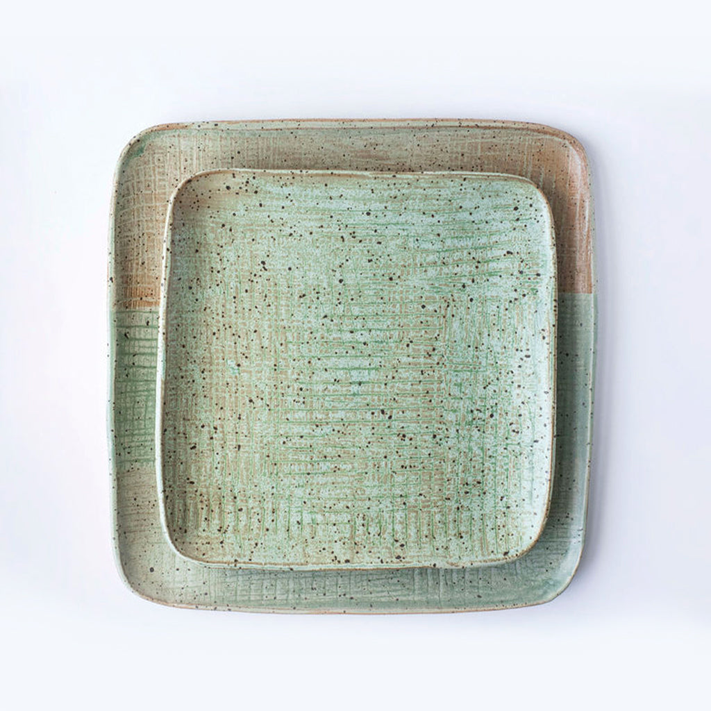 Handmade Ceramic Plates Square